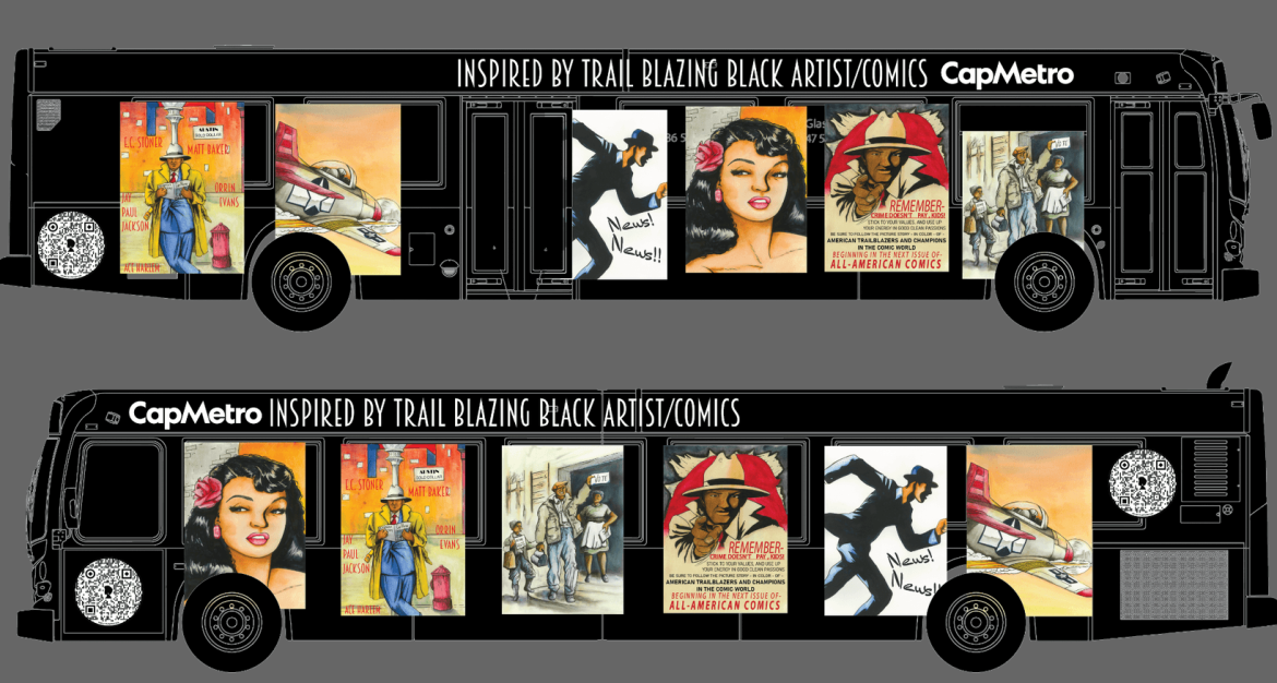 Austin artist turns CapMetro bus into rolling Black History Month ...